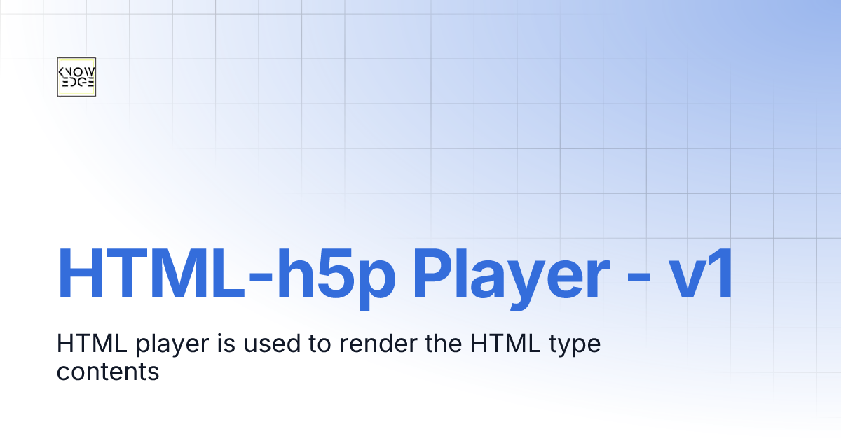 HTML-h5p Player - v1 | Sunbird Knowlg